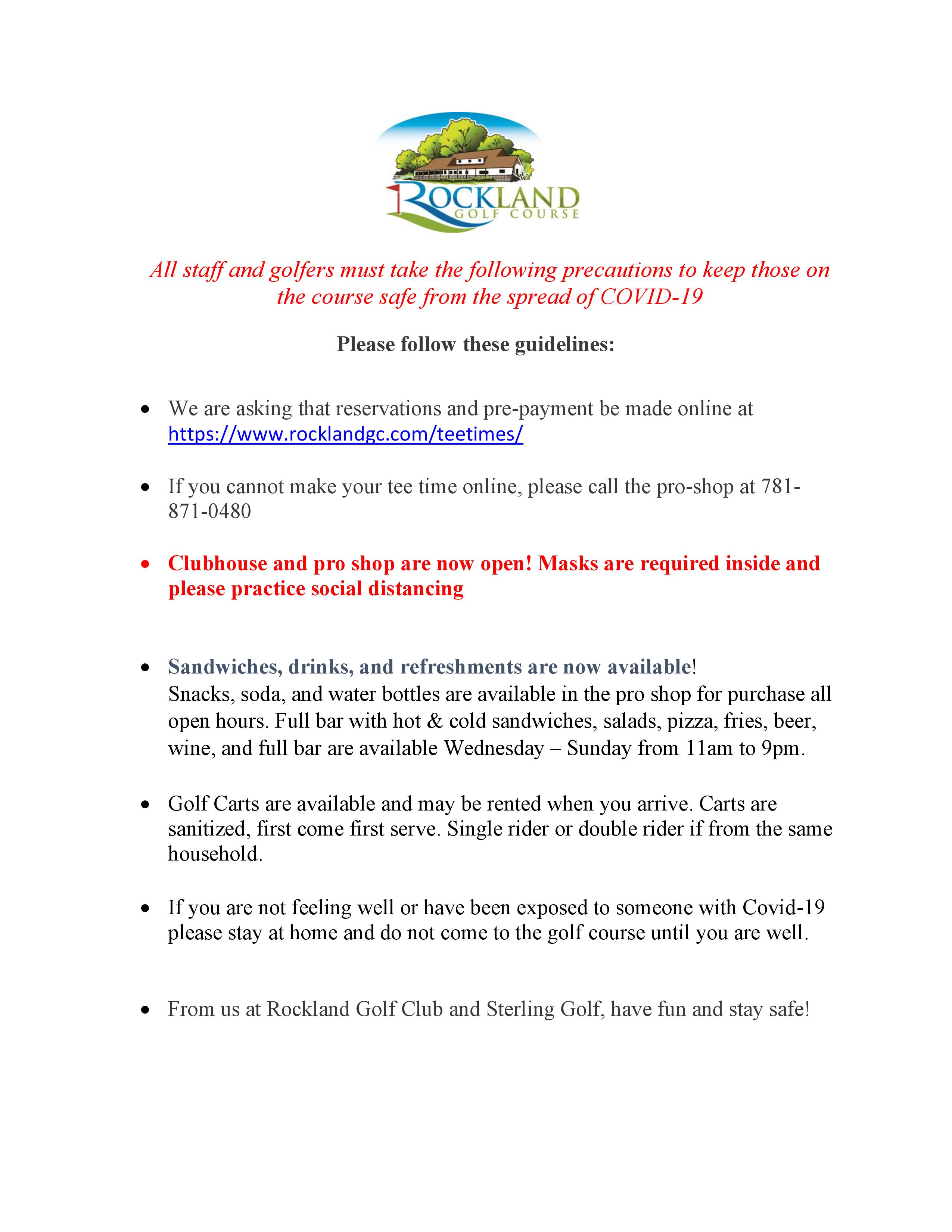 Rockland Golf Course - Rockland MA